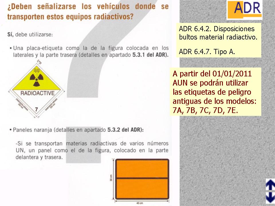 TRANSPORTE MERCANCIAS PELIGROSAS CLASE 7 MATERIAS RADIACTIVAS